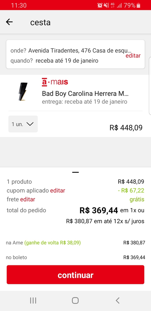 Por R$ 304: [AME R$266] Perfume Bad Boy Carolina Herrera Masculino EDT ...