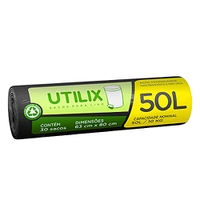 Por R$ 7,18: [Rec/Super R$5,98] Utilix - Rolo com 30 Sacos para Lixo ...