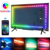 Por R$ 14,93: Led bluetooth Strip Light RGB SMD 5050 5V Fita USB 3 ...