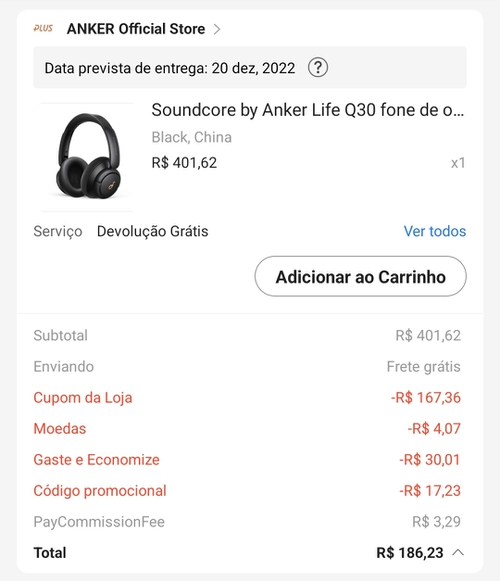 Por R$ 427: Anker Soundcore Life Q35 Wireless Headset ANC | Pelando