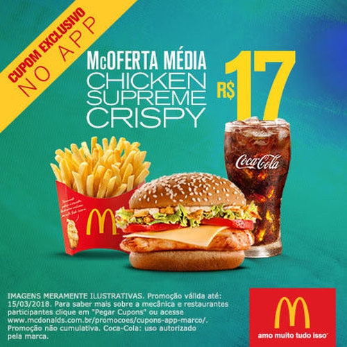 Por R$ 17,00: McOferta média Chicken Supreme Crispy no McDonald's - R ...