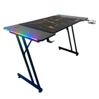 Por R$ 348: Mesa Gamer Pro 120x60 Carbono com LED e MousePad | Pelando