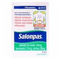 Por R$ 6,00: Adesivo Salonpas Tamanho Grande com 4 Unidades - R$6 | Pelando