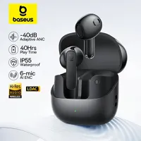 Por R$ 138: Fone de ouvido Baseus Bass BS1 NC -40dB Bluetooth 6.0 | Pelando