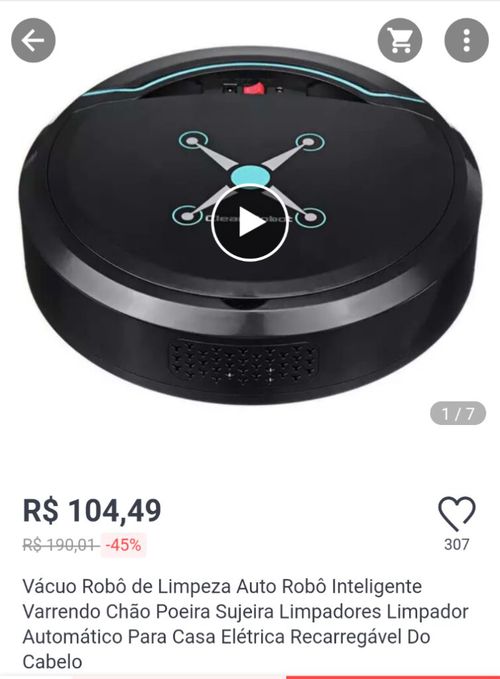 Por R$ 130: Robô Aspirador Ultra-fino Clean Robot | R$130 | Pelando