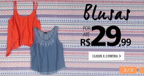 Por R$ 30,00: Blusas por até R$30 | Pelando