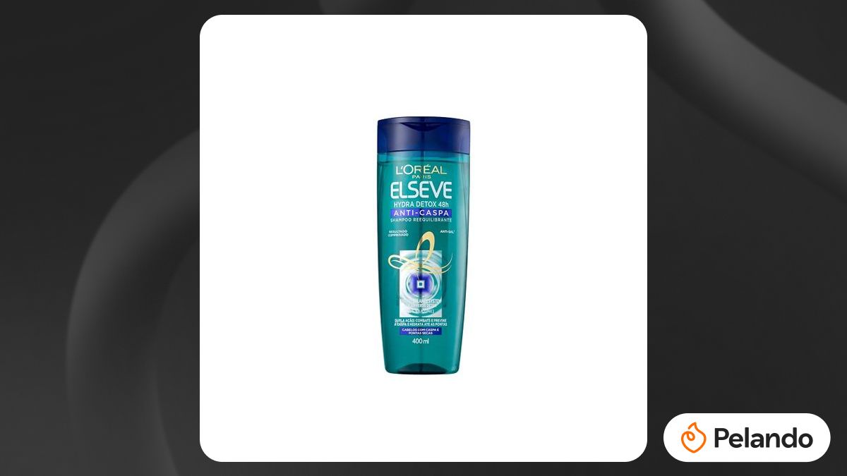Por R$ 17,13: [REC] Shampoo L'Oréal Paris Elseve Hydra-Detox Anti-Caspa ...