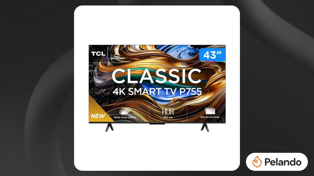 Por R$ 1.658: [Magazine Luiza] Smart TV 43" 4K UHD LED TCL 43P755 Wi-Fi ...