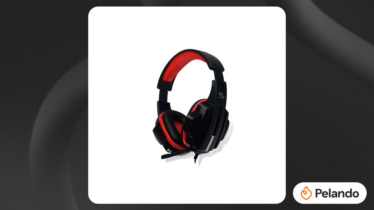 Por R$ 19,99: Headset Gamer Multi, P2, PC, Preto e Vermelho - PH120 ...