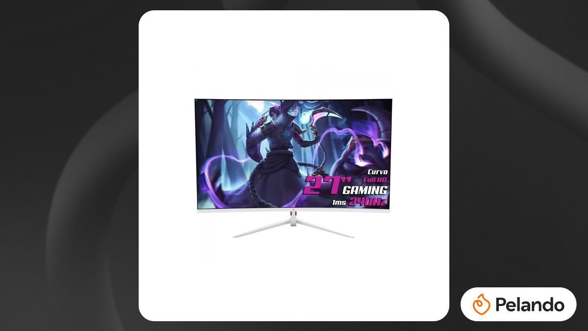 Por R$ 999: Monitor Gamer SuperFrame Precision, White, 27 Pol, Curvo ...