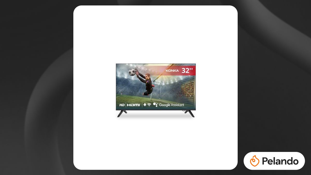 Por R$ 849: Smart TV Konka LED 32; Design sem bordas, comando por voz, Google Assistant e ...