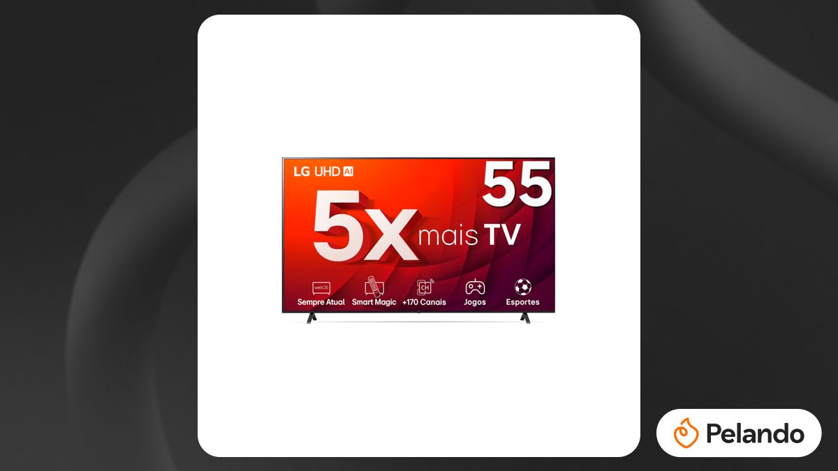 Por R$ 1.845: Smart TV LG 55 4K UHD, HDR10 Pro 4K, com Wi-Fi e Bluetooth | Pelando