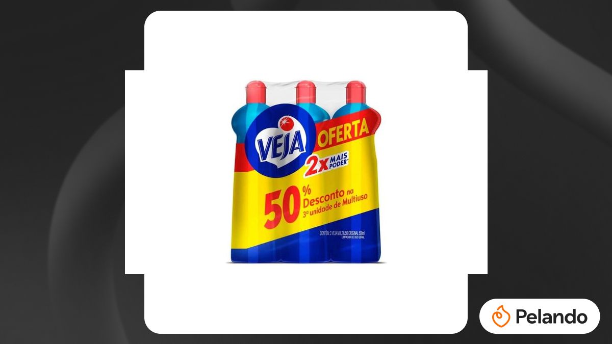 Por R$ 13,96: Veja Gold Original Limpador Multiuso 500ml | Pelando