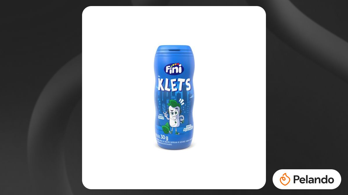 Por R$ 3: Bala Fini Klets Zero Açúcar Sabor Menta, Tutti Frutti ...