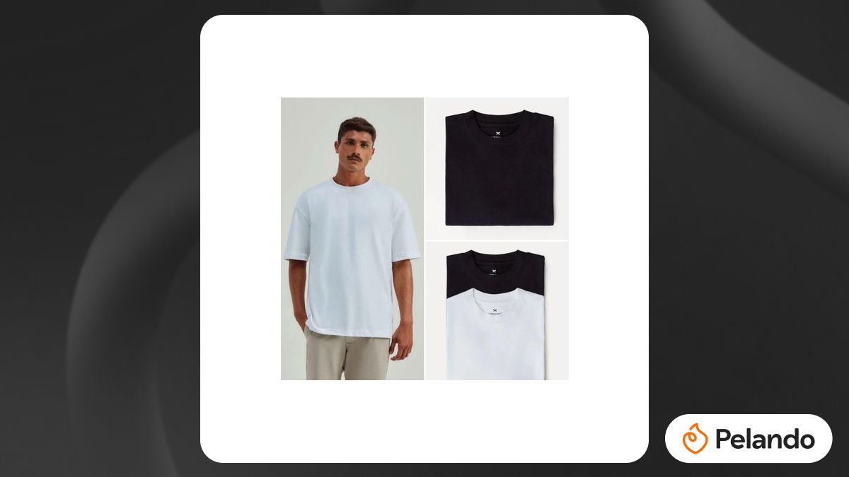Por R$ 69,28: Kit Com 2 Camisetas Masculinas Básicas Relaxed Hering ...