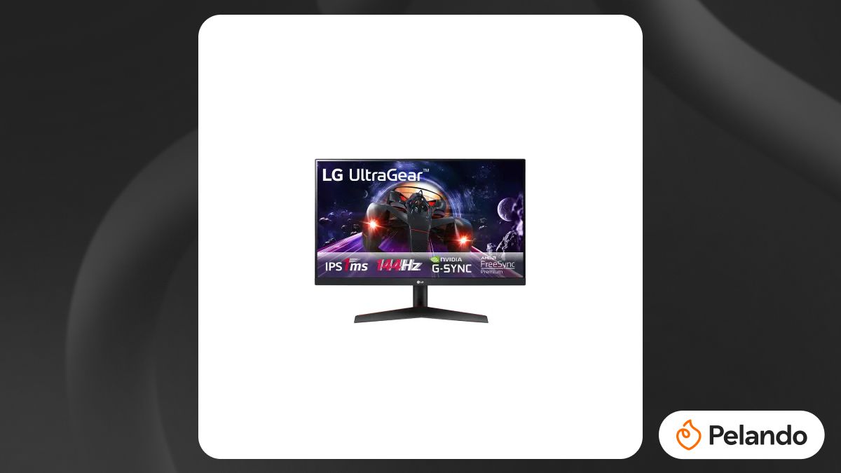 Por R$ 1.399: Monitor 24'' LG UltraGear Full HD, IPS, HDR, 144Hz, 1ms ...