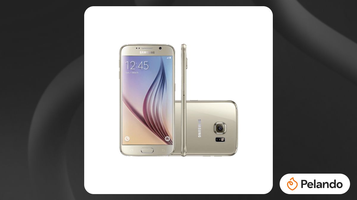 Por R$ 1.364: [Cartão Americanas] Samsung Galaxy S6 32GB 4G Android 5.0 Tela 5.1" Câmera 16MP ...