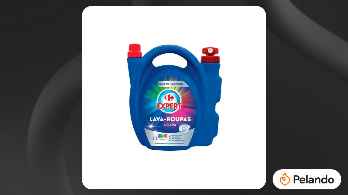 Por R$ 10,40: [C. Carrefour] Lava Roupas Carrefour Expert 5 Litros ...