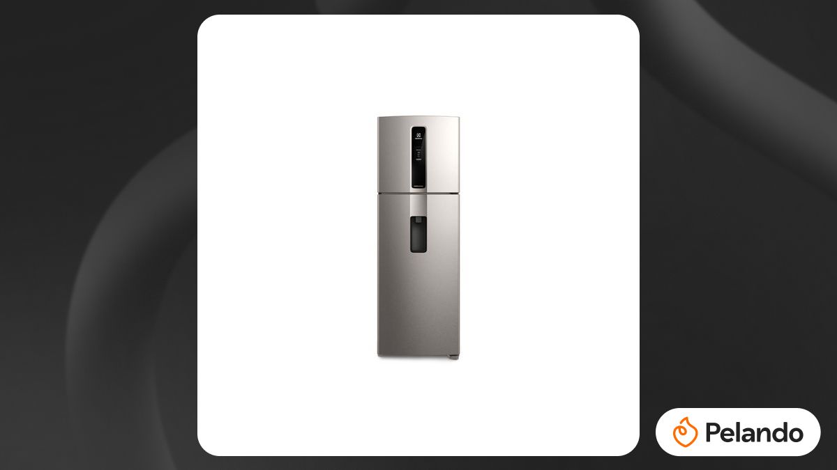 Por R$ 3.316: Geladeira Electrolux Frost Free Inverter 389L Água na Porta AutoSense cor Inox ...