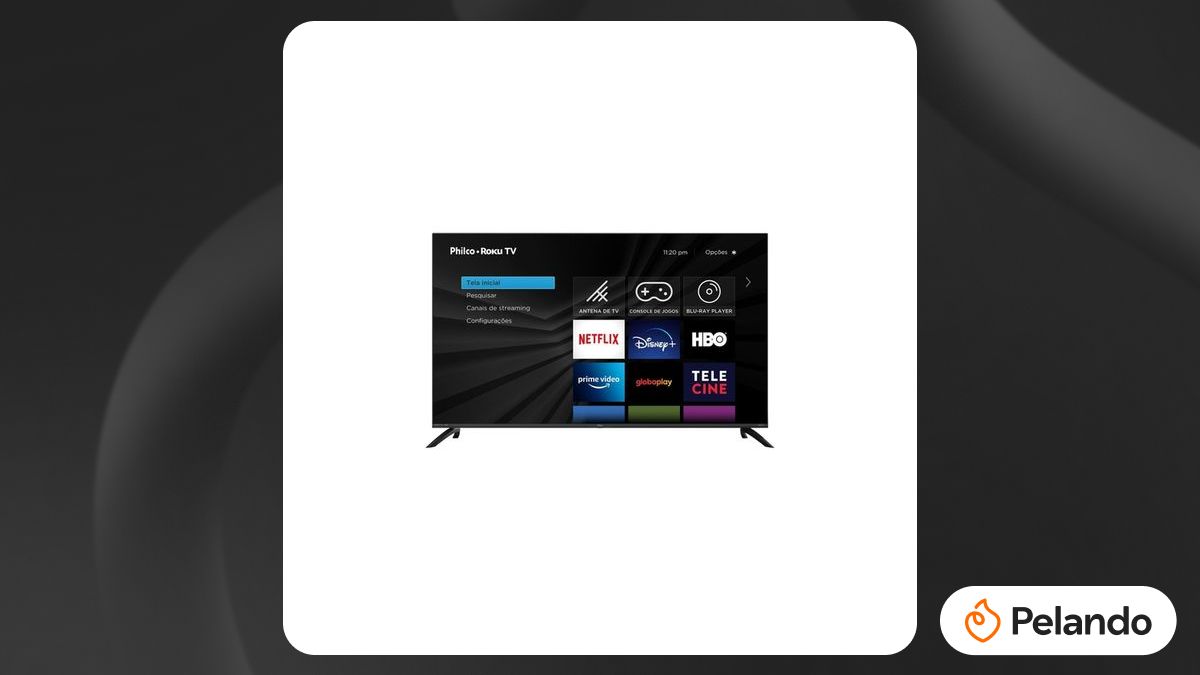 Por R$ 2.799: Smart TV Roku 58" Philco Led UHD 4K PTV58G70RCBL Wi-Fi 4 ...