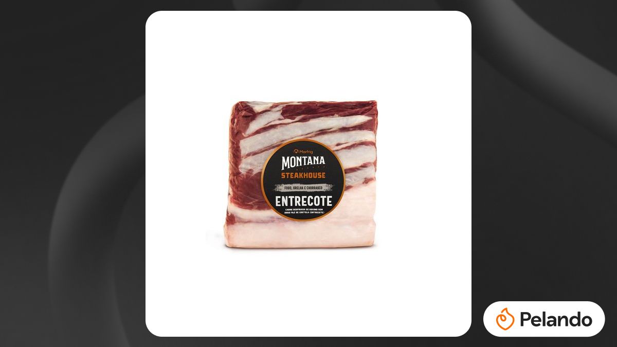 Por R$ 35,73: Entrecôte Filé de Costela Bovino Resfriado MONTANA 1,2kg ...