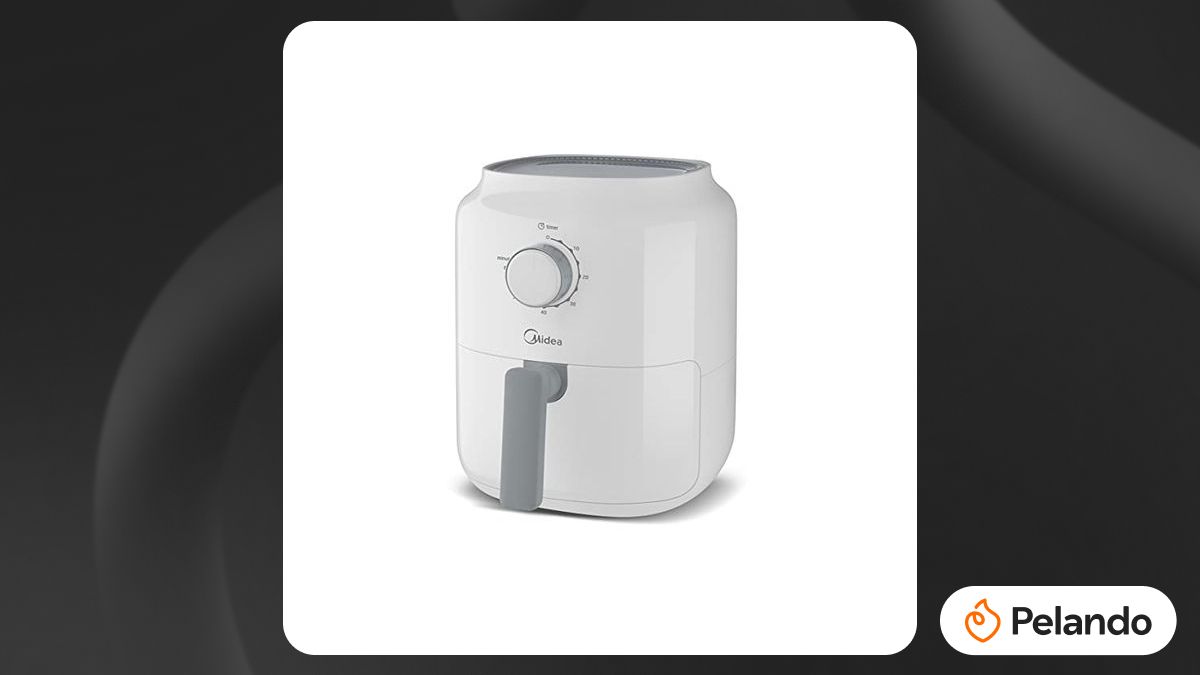 Por R$ 246: (PRIME) Fritadeira Air Fryer Sem Óleo Midea Branca 3,0L ...
