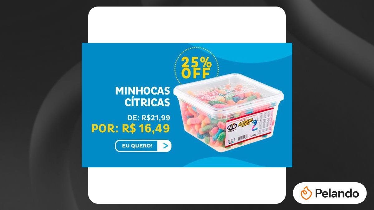 Por R$ 17,00: Pote 685g Bala Fini (vários sabores) - R$16,49 | Pelando