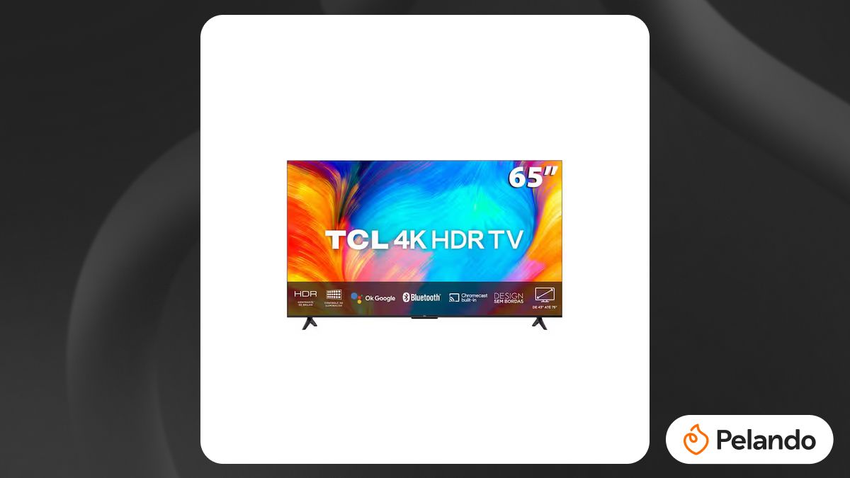 Por R$ 2.789: [APP] Smart TV LED 65" 4K UHD TCL P635 Google TV, Dolby ...
