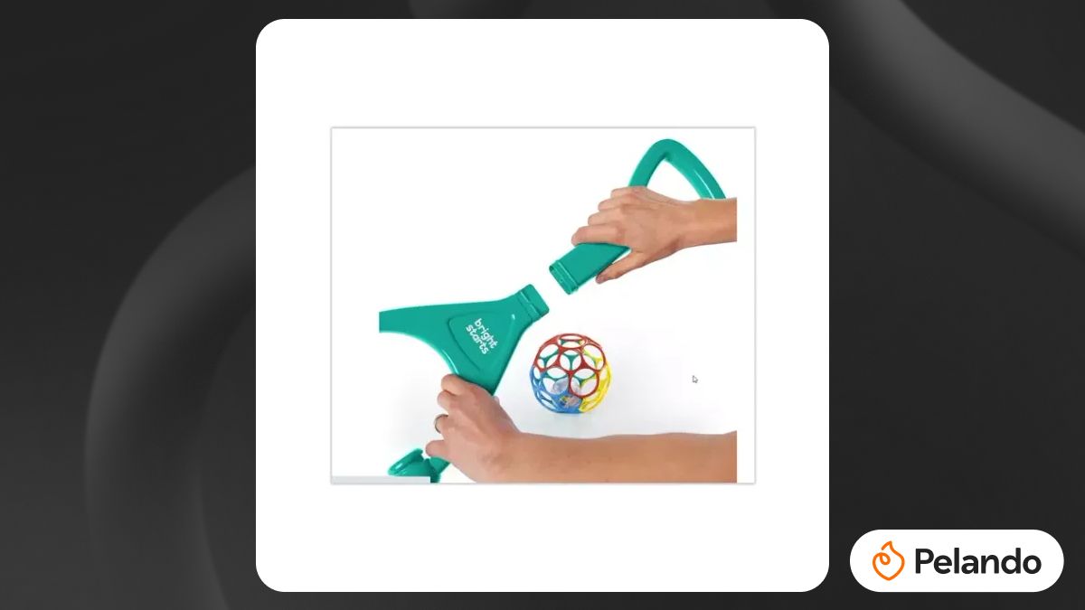 Por R$ 49,00: Chocalho de Empurrar Bright Starts 2 In 1 Roller Sit To ...