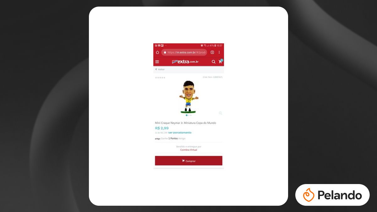 Por R$ 3,00: Mini Craque Neymar Jr. Miniatura Copa do Mundo por R$ 3 ...