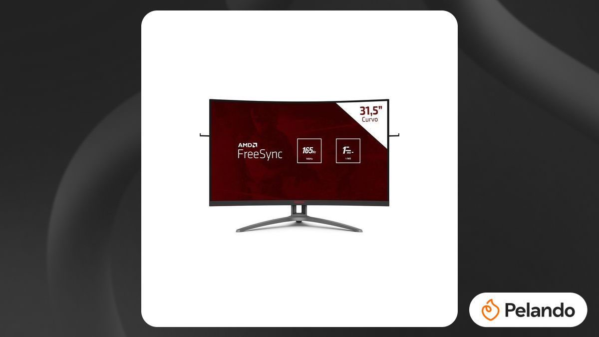 Por R$ 1.472: Monitor Gamer AOC Agon 31.5' LED, Curvo, 165 Hz, Full HD ...