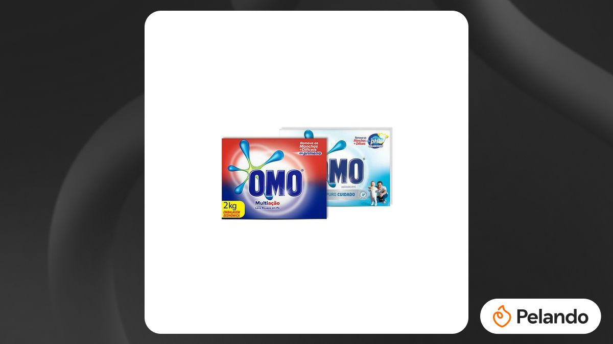 Por R$ 20,00: Kit Sabão Em Pó Omo Multiação 2kg + Sabão Em Pó Omo Puro ...