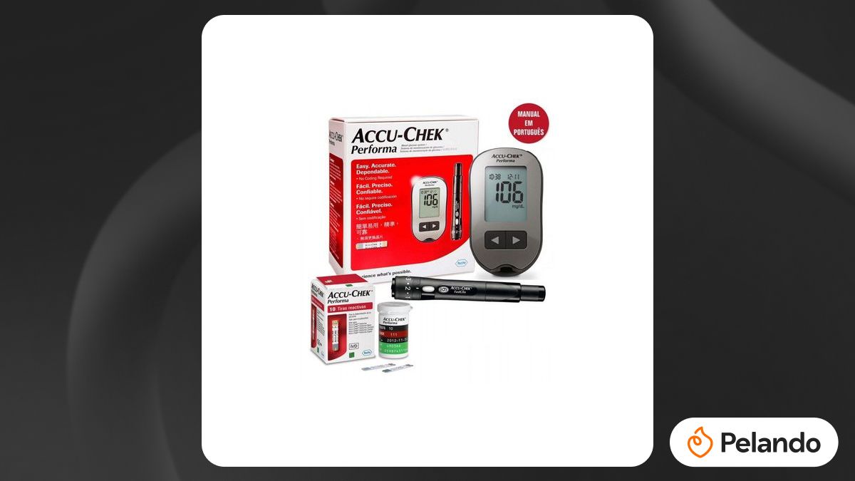 Por R$ 46,79: Kit monitor glicemia Accu-Chek | Pelando