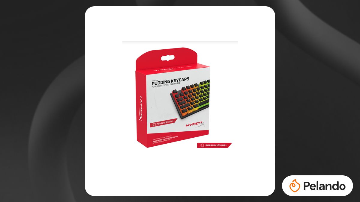 Por R$ 129: Keycaps HyperX Pudding - HKCPXA-BK-BR | Pelando