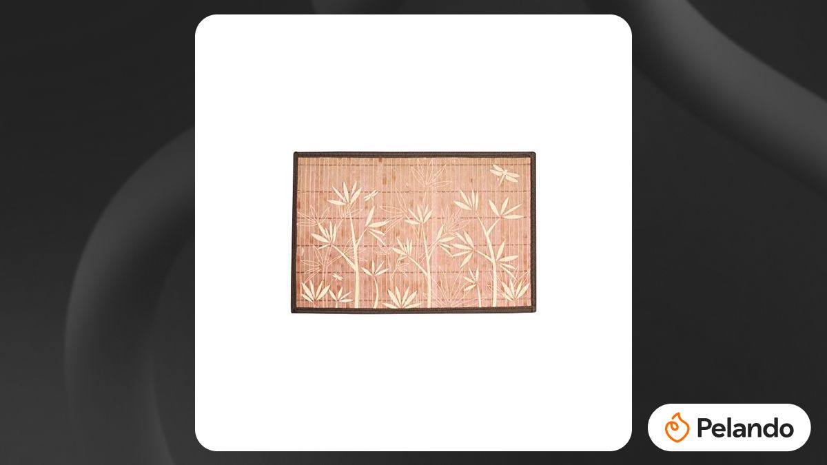 Por R$ 41,52: [PRIME] (4 UN) Mimo Style Lugar Americano de Bambu Marrom ...
