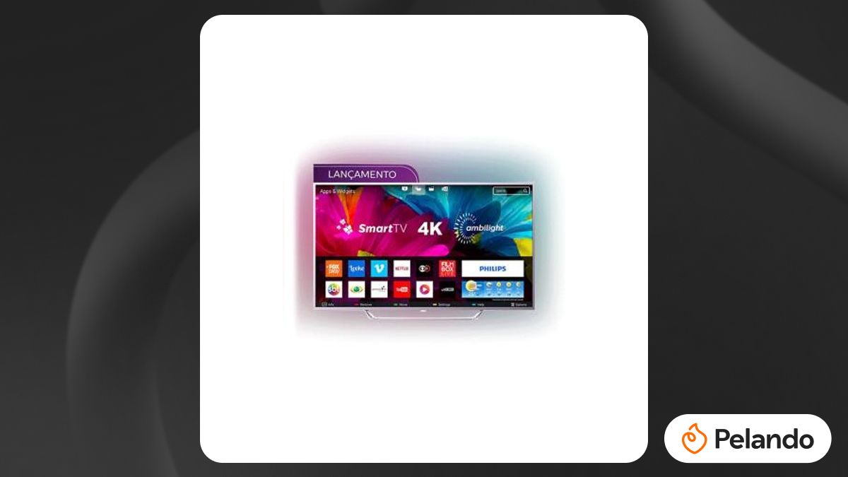 Por R$ 3.509: Smart TV LED Ambilight 65" Philips 65PUG6412/78 Ultra HD ...