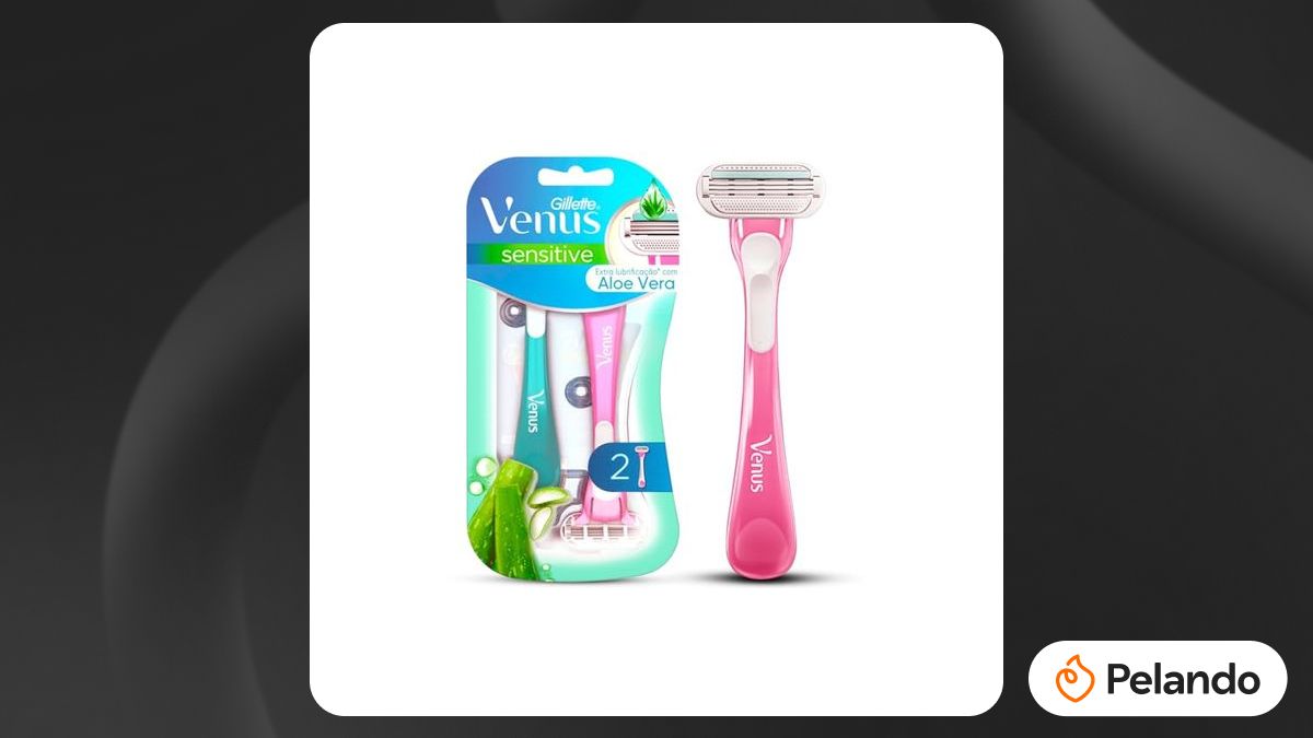 Por R$ 18,89: Gillette Venus Sensitive Aparelho de Depilação Feminina ...