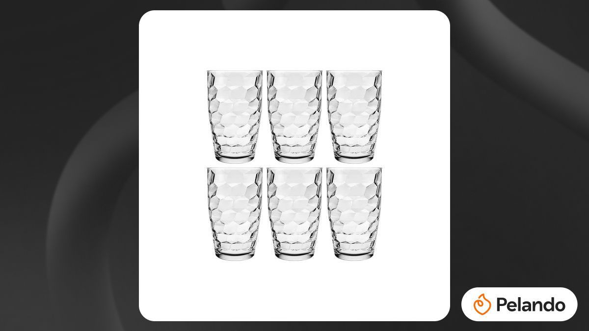 Por R$ 15,00: Conjunto de Copos Nadir Poema 300 ml – 6 Peças | Pelando