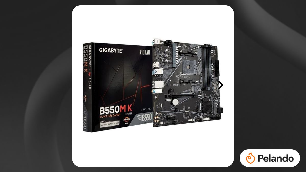 Por R$ 399: PLACA MAE GIGABYTE B550M K, DDR4, SOCKET AMD AM4, M-ATX, CHIPSET AMD B550, B550M-K ...