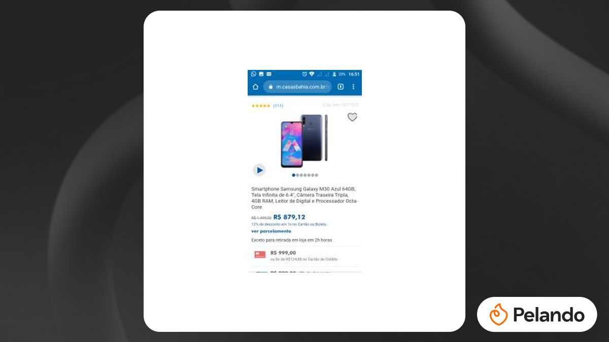 Por R$ 879: Smartphone Samsung Galaxy M30 Azul 64GB - R$879 | Pelando