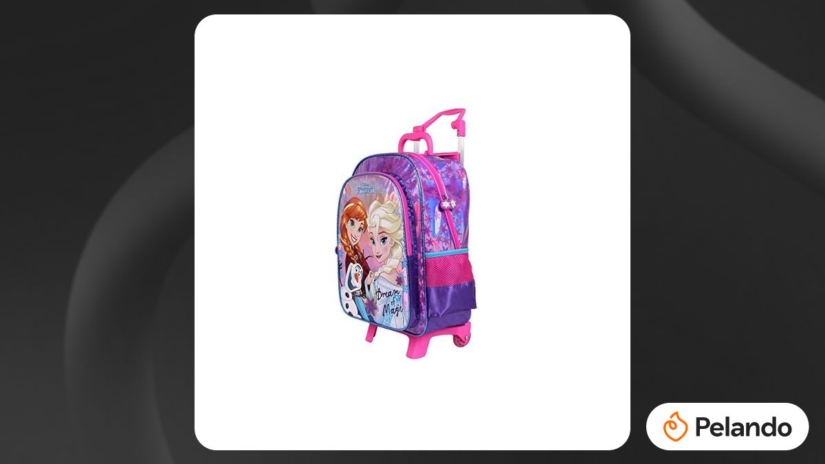 Por R$ 113: [PRIME] Mala Escolar G com Rodinhas Disney Frozen, 41 x 30 ...