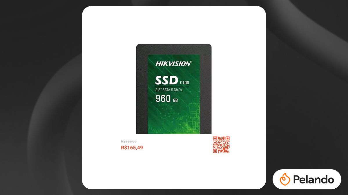 Por R$ 165: SSD Hikvision C100 960Gb Sata III 6Gb/s 2,5 550MBs HS-SSD ...