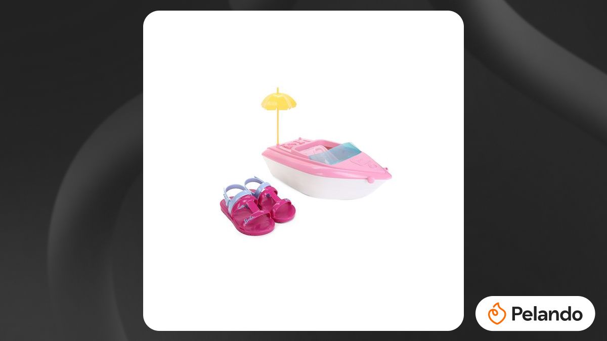 Por R$ 56,00: Sandália Infantil Grendene Kids Barbie Iate - Rosa e Azul ...