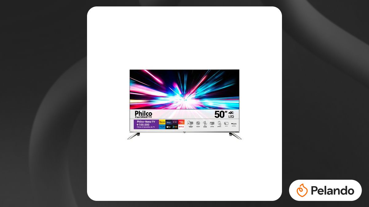 Por R$ 1.799: Smart TV Philco 50 Polegadas 4K UHD LED Roku TV Preto ...