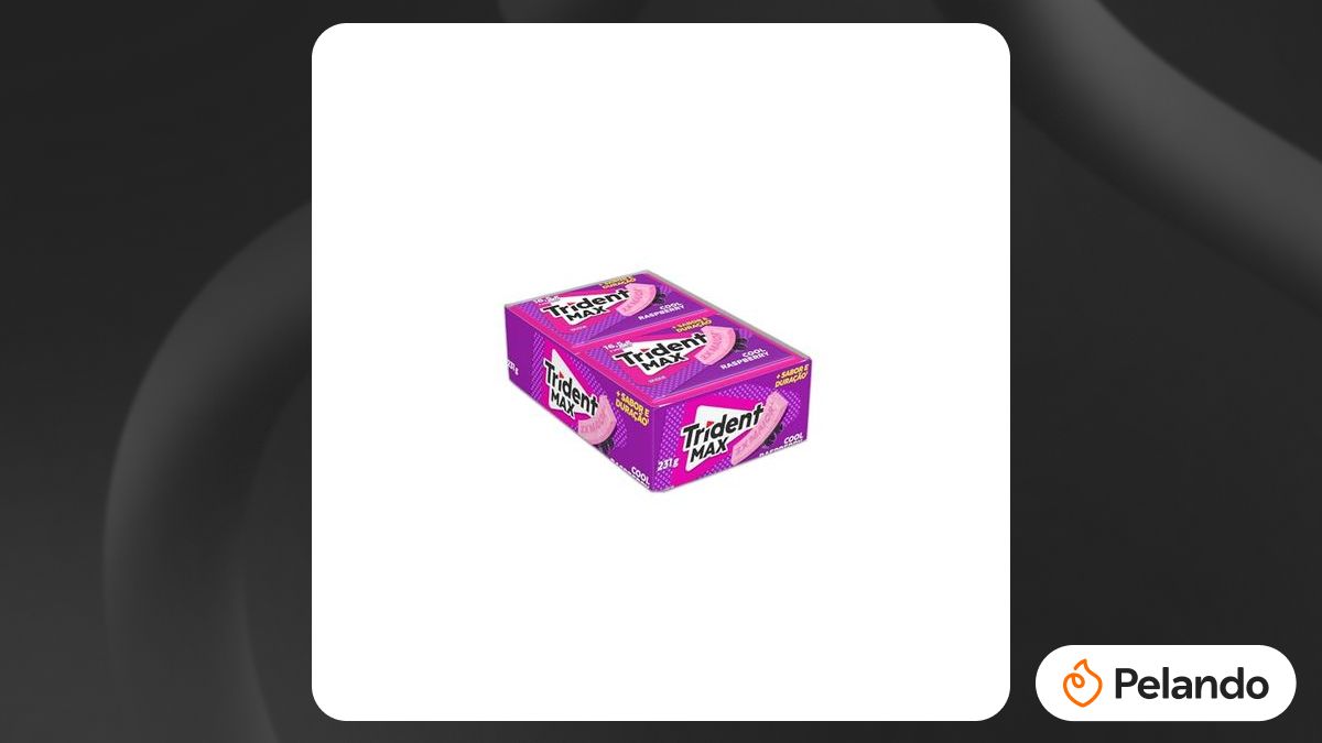 Por R$ 29,99: (R$28,49 Levando 2 = R$ 56,98) Chiclete Trident Max Cool ...