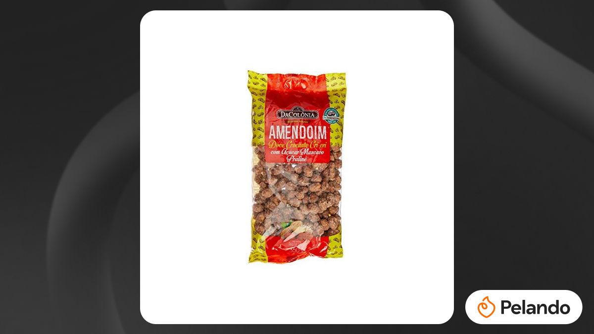 Por R$ 7,64: Amendoim Doce Pralinê Cri-Cri C/Mascavo 350G | Pelando