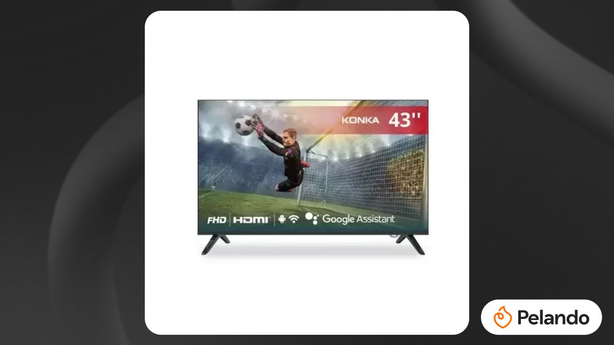 Por R$ 1.044: Smart TV LED 43" Full HD, Design sem bordas, Google ...