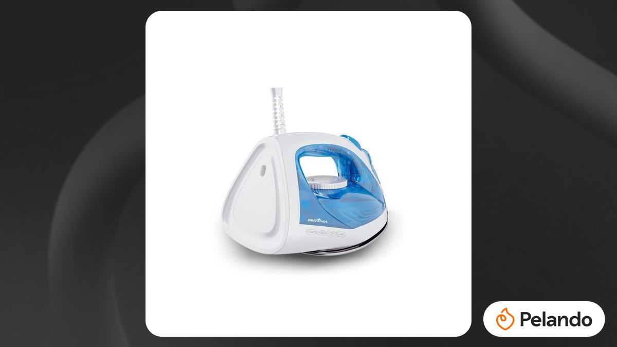 Por R$ 73,9: Ferro de Passar Britânia BF07 Base Antiaderente Vapor ...