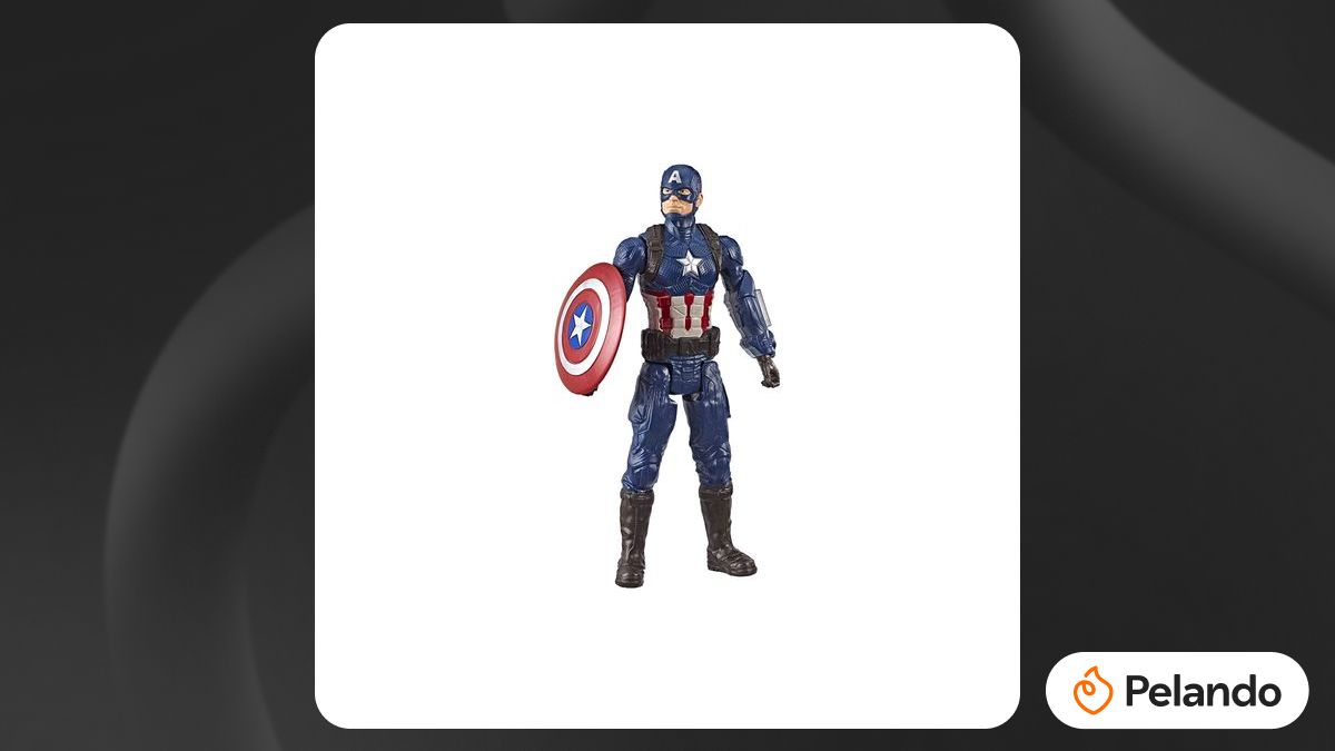 Por R$ 49,00: [Prime] Boneco Titan Hero 2.0 Capitão América, Avengers ...