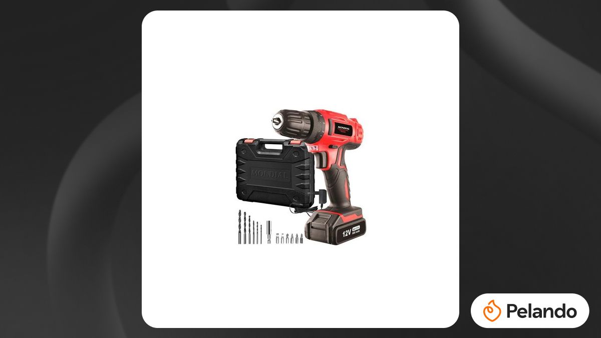 Por R$ 189: Furadeira Parafusadeira sem Fio 12v 3/8 Mondial FPF-06M ...